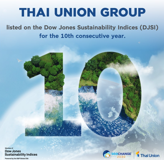 Thai Union Celebrates Being Listed on DJSI For 10th Consecutive Year